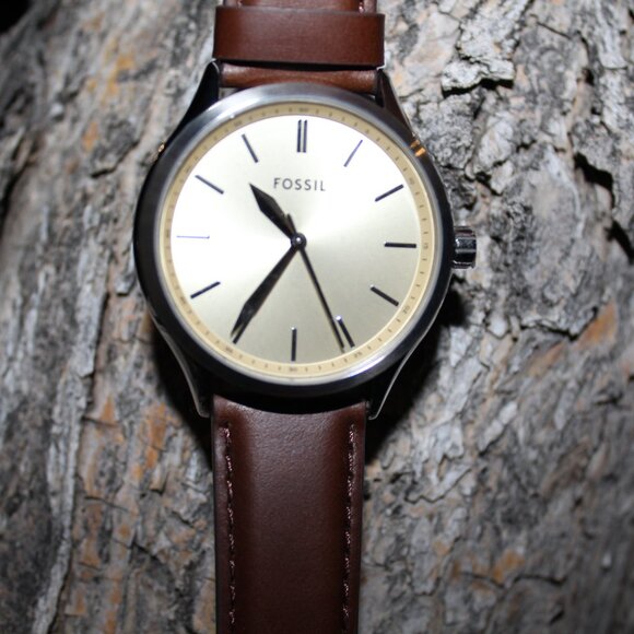 Fossil | Accessories | Fossil Watch With Brown Leather Band | Poshmark